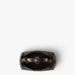 Fendi My Peekaboo Xs Crackled Black Leather Bag